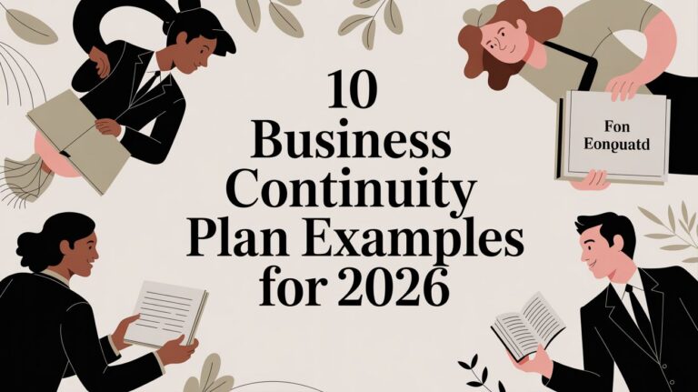 10 Business Continuity Plan Examples for 2026